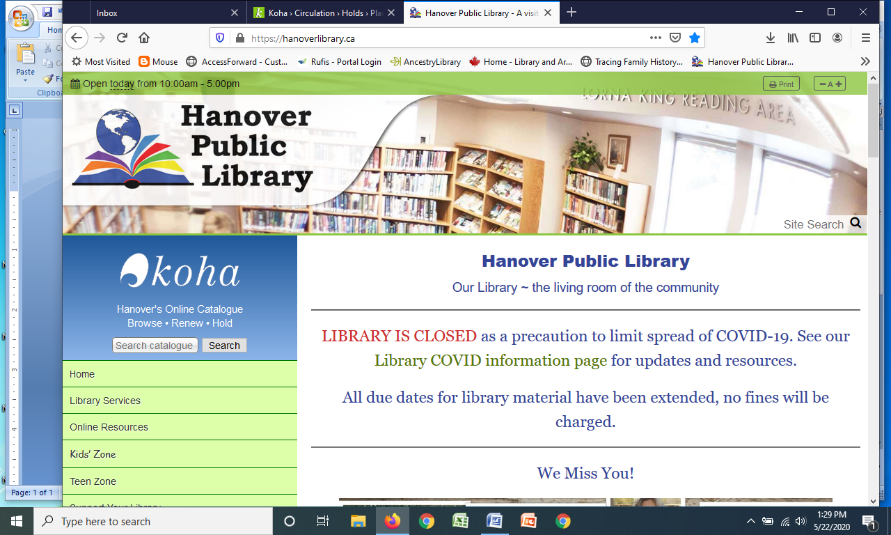 How to place holds on Koha - Hanover Public Library